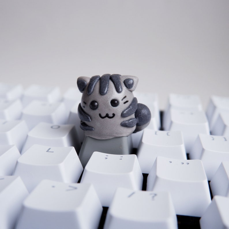 Cat Keycap Cute Handmade Artisan Keycaps Cat Artisan Keycap Cat Keycap ...