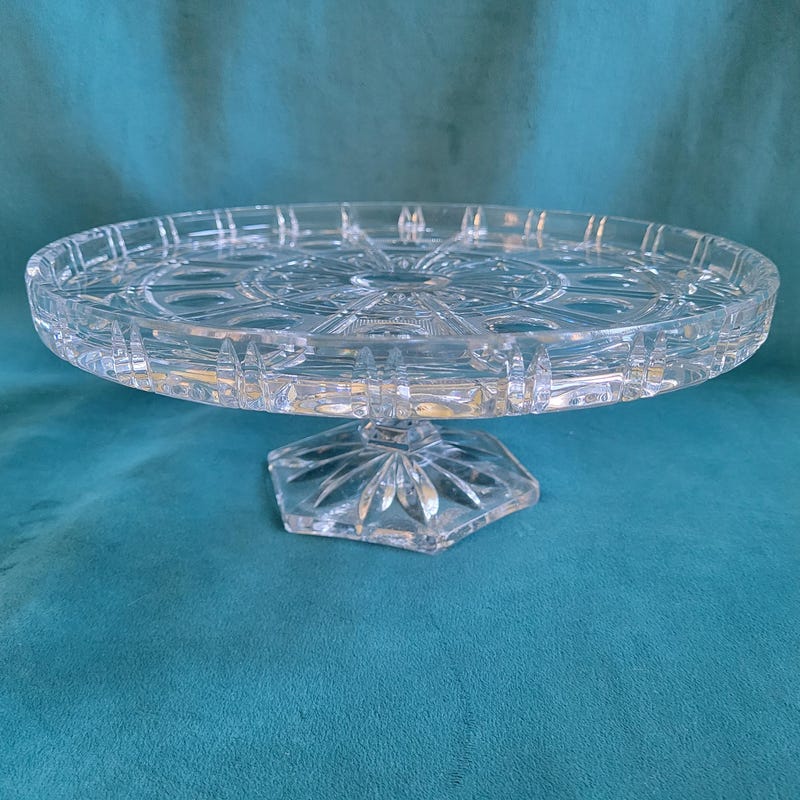Crystal Cake Stand - Etsy
