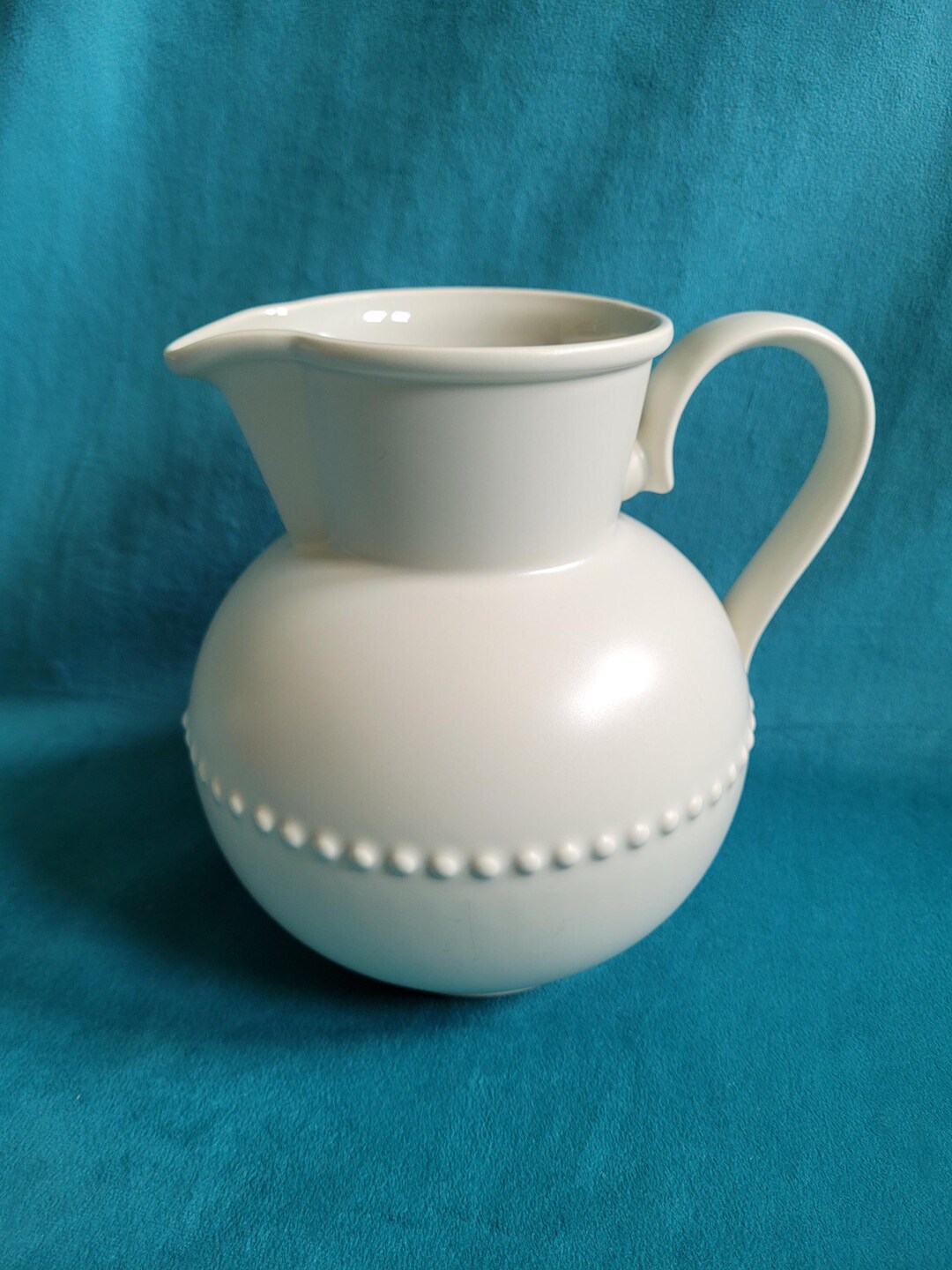 Dansk Rondure Rice Gray Beaded Ceramic Pitcher - Etsy