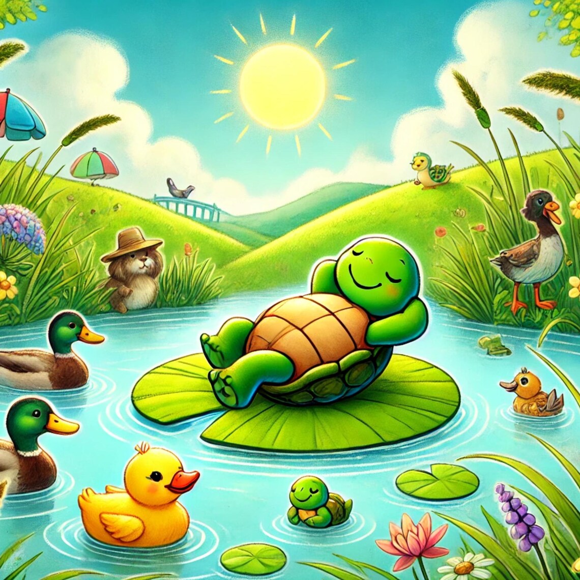 The Brave Little Turtle || Kids/children Ebook Story - Etsy
