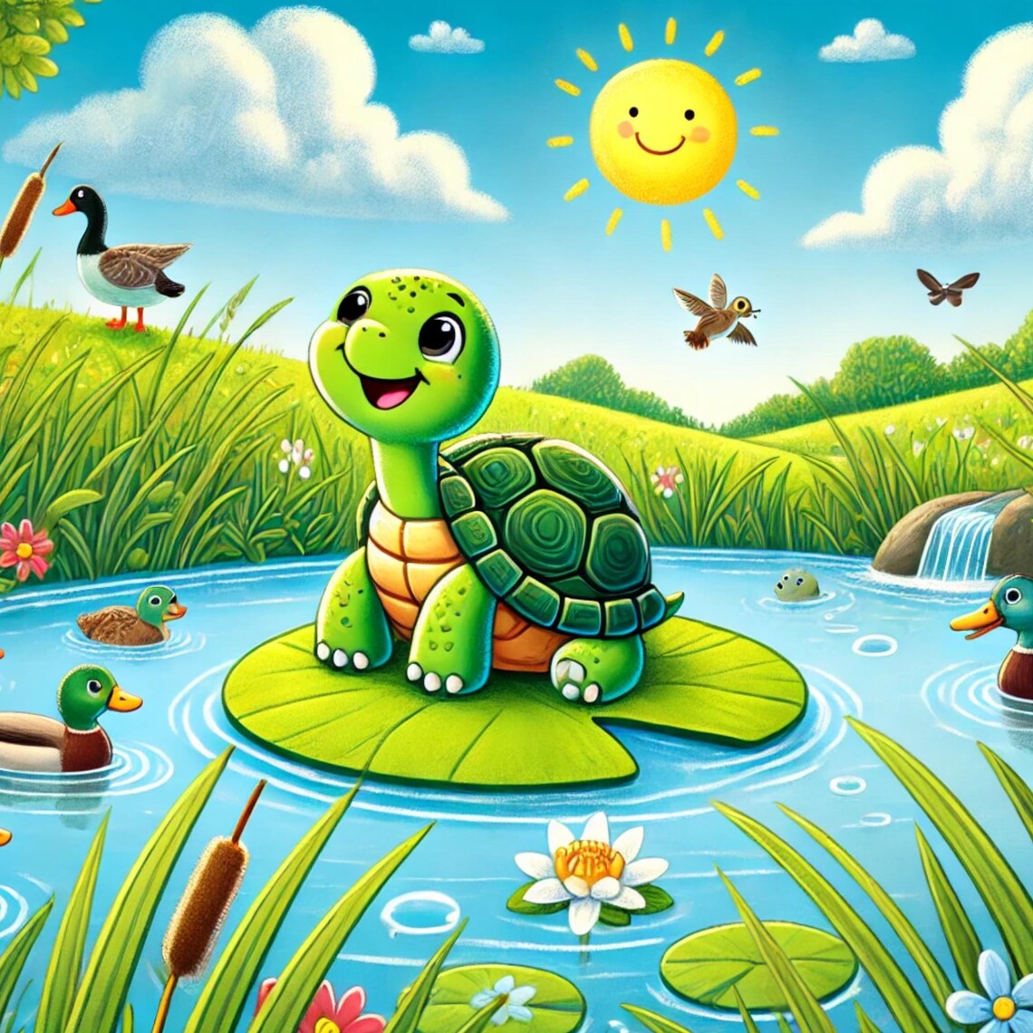 The Brave Little Turtle || Kids/children Ebook Story - Etsy