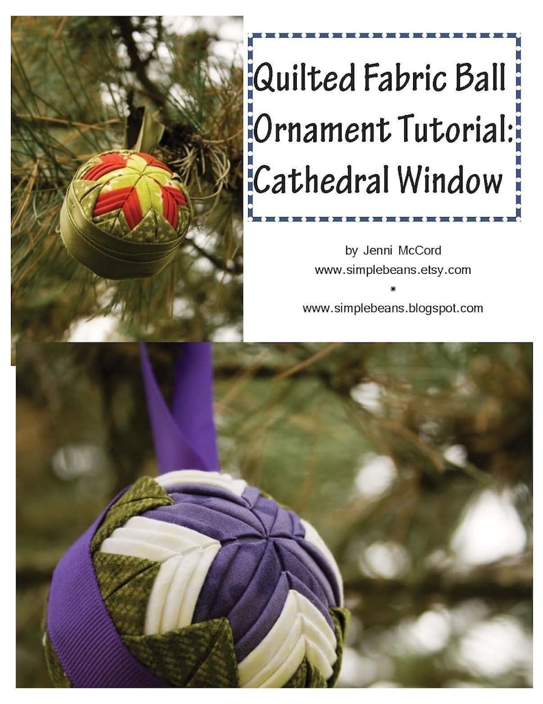 DIY Traditional Cathedral Window and Picture Window Quilted - Etsy