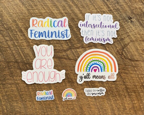 Non Binary Finery nb Decal Intersectional Feminism Symbol Enbie ...