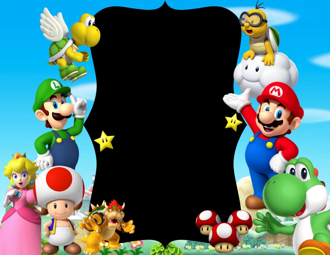 Mario and Luigi Party Invitation - Etsy Canada