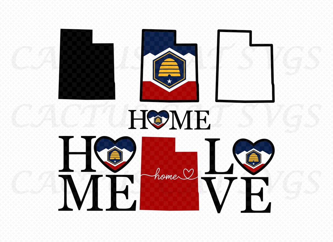 UT Utah State Flag Art Pack Digital Files (svg, Png, Jpg, Pdf, Tiff) - Etsy