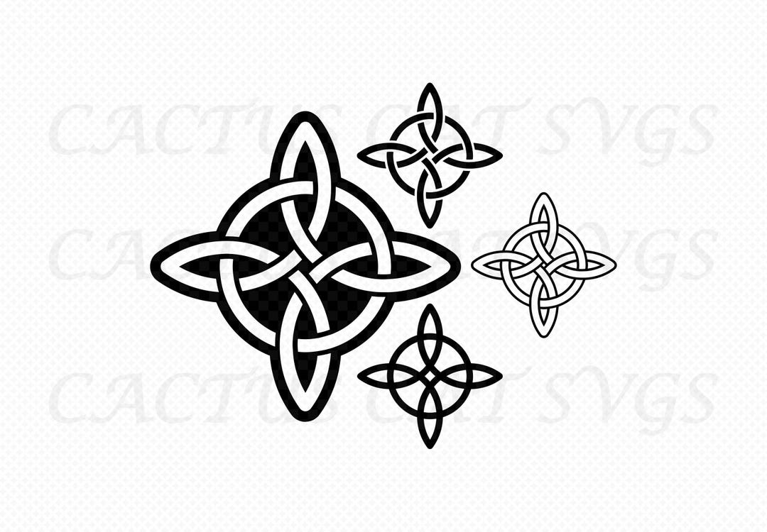 Witches Protection Knot 4 Pack Digital Files (svg, Png, Jpg, Pdf, Tiff ...
