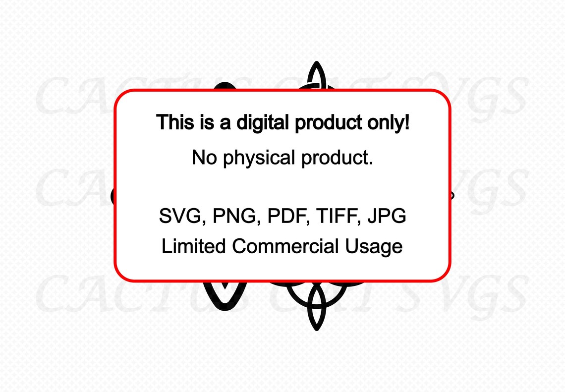 Witches Protection Knot 4 Pack Digital Files (svg, Png, Jpg, Pdf, Tiff ...