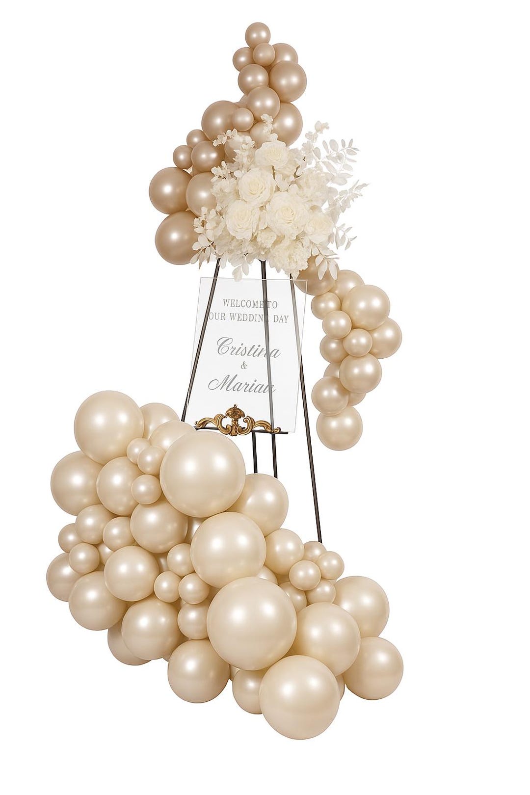 Pearl White Balloons Garland Arch Kit 70 PACK18/12/10/5 Inch Double ...