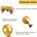 129pcs Metallic Gold Balloons Latex Balloons Different Sizes 18 12 10 5 ...