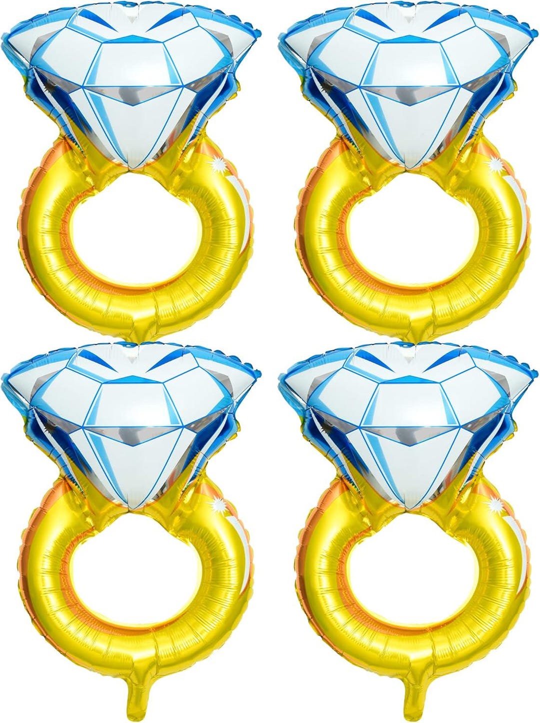 Cute Diamond Ring Balloon - Pack of 4, 18 Inch | Bachelorette Party ...