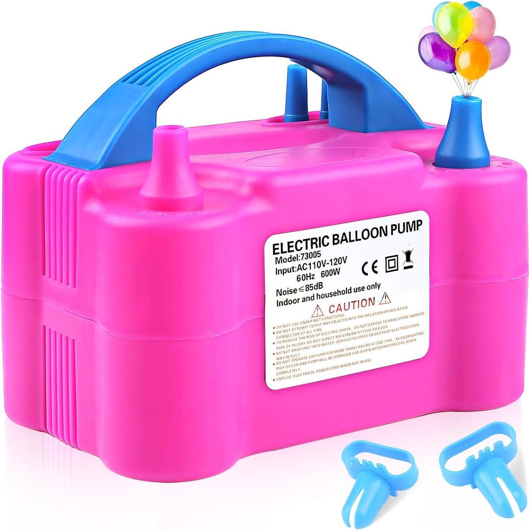 Electric Balloon Pump, Balloons Inflator Blower With Balloon Tying Tool ...