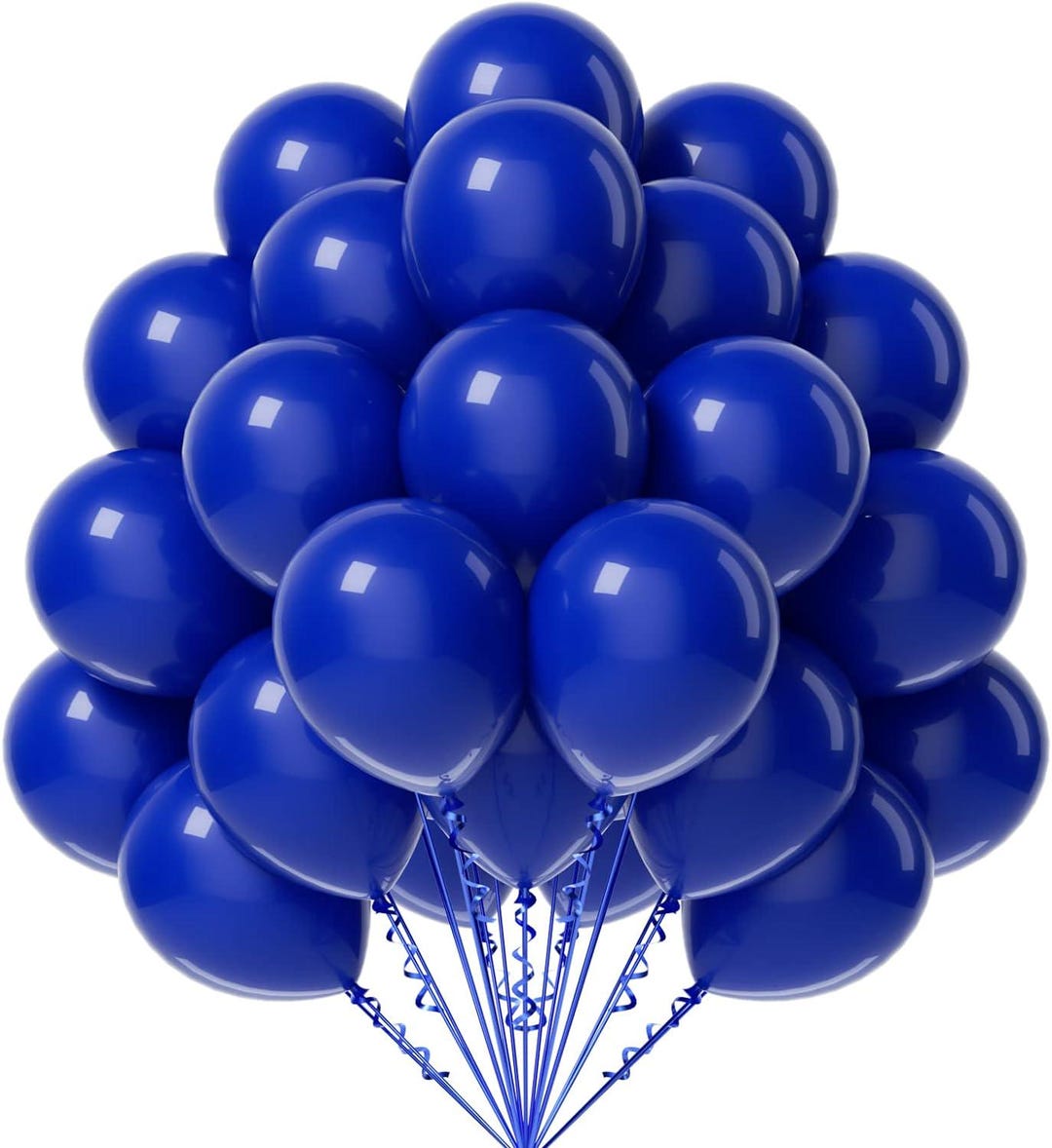 50 Pack Royal Blue Latex Party Balloons Helium Quality for Birthday ...