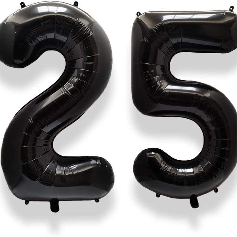 Number 25 Balloons - Etsy