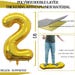 42 Inch 2024 Gold Foil Number Balloons for 2024 New Year Eve Festival ...