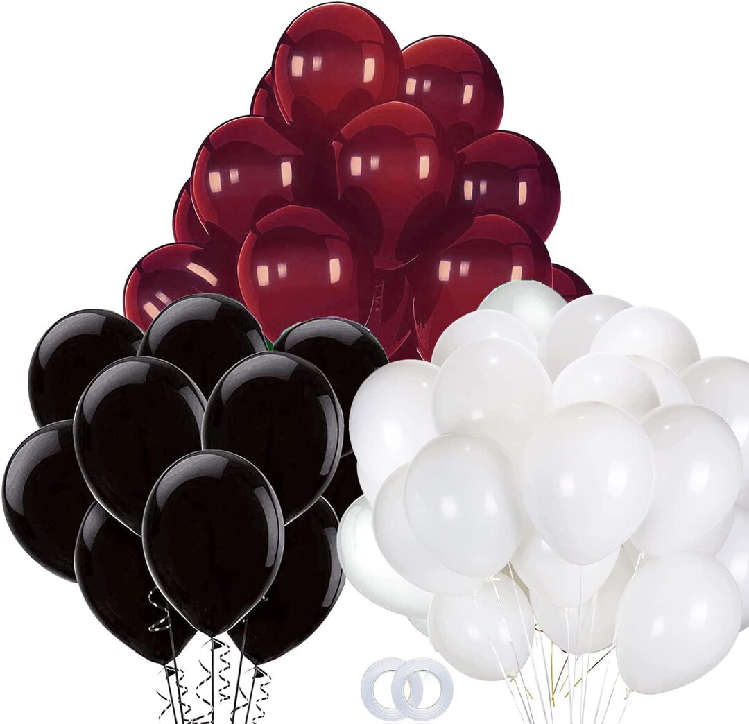 Graduation Decorations Maroon Black 2024 Burgundy Black Graduation ...