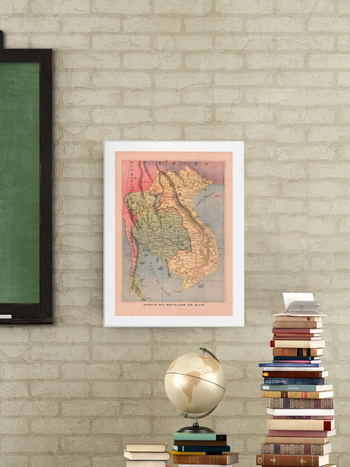 Vintage Digital Poster | Newspaper 1890s, Siam Map, History of Thailand ...