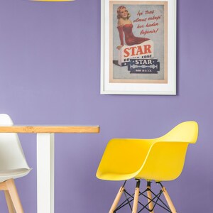 Vintage Digital Poster Turkish Advert 1940s Star Shaving Razor Blade ...