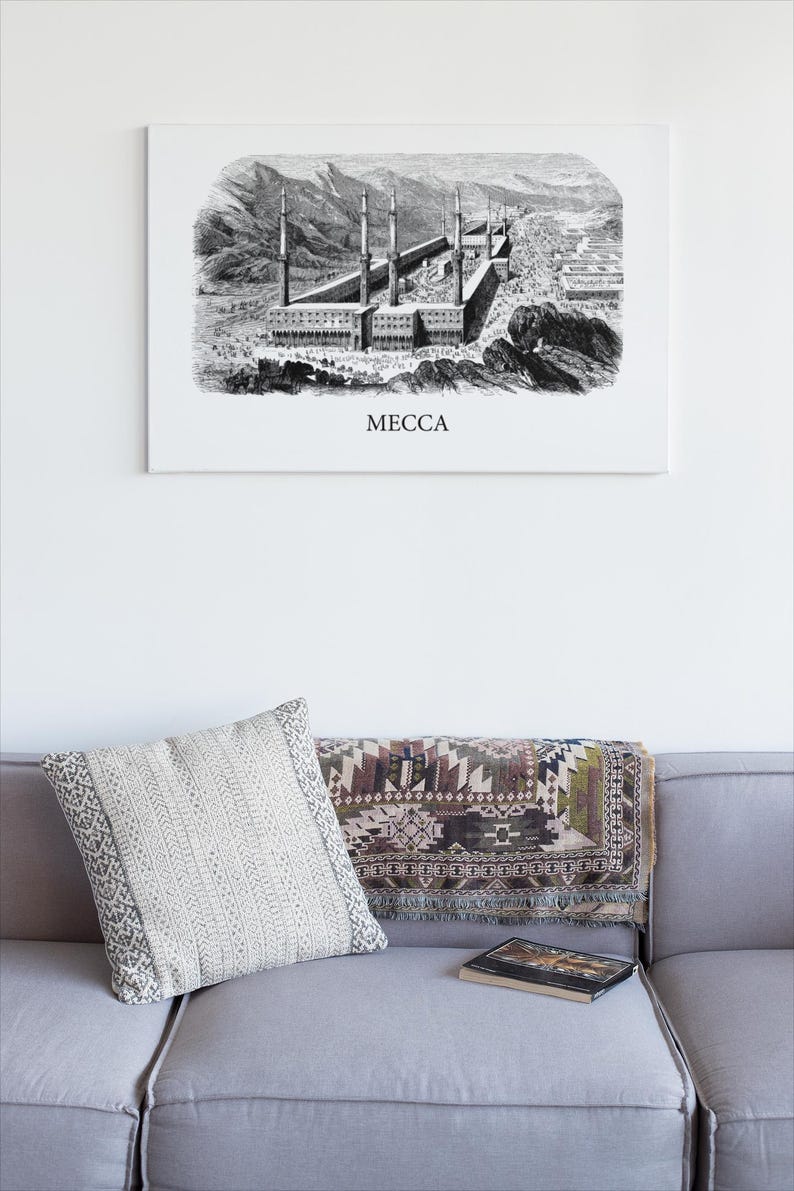 Vintage Digital Poster | Islamic World Holy Land 1800s, Saudi Arabia ...