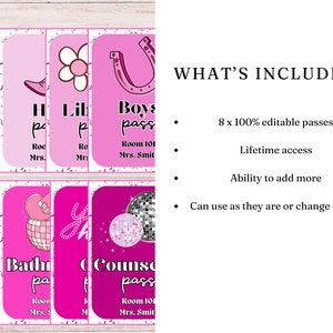 Disco Cowboy Classroom Hallpass /canva, Passes, Bathroom, Hall Pass ...