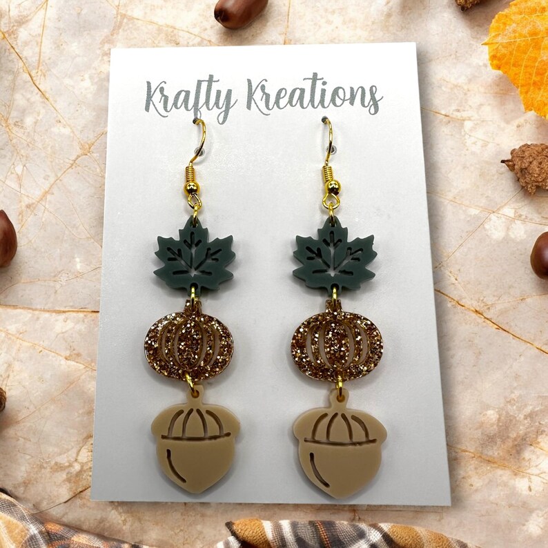 Fall Earring SVG Bundle | Laser Cut Earring Templates | Digital ...