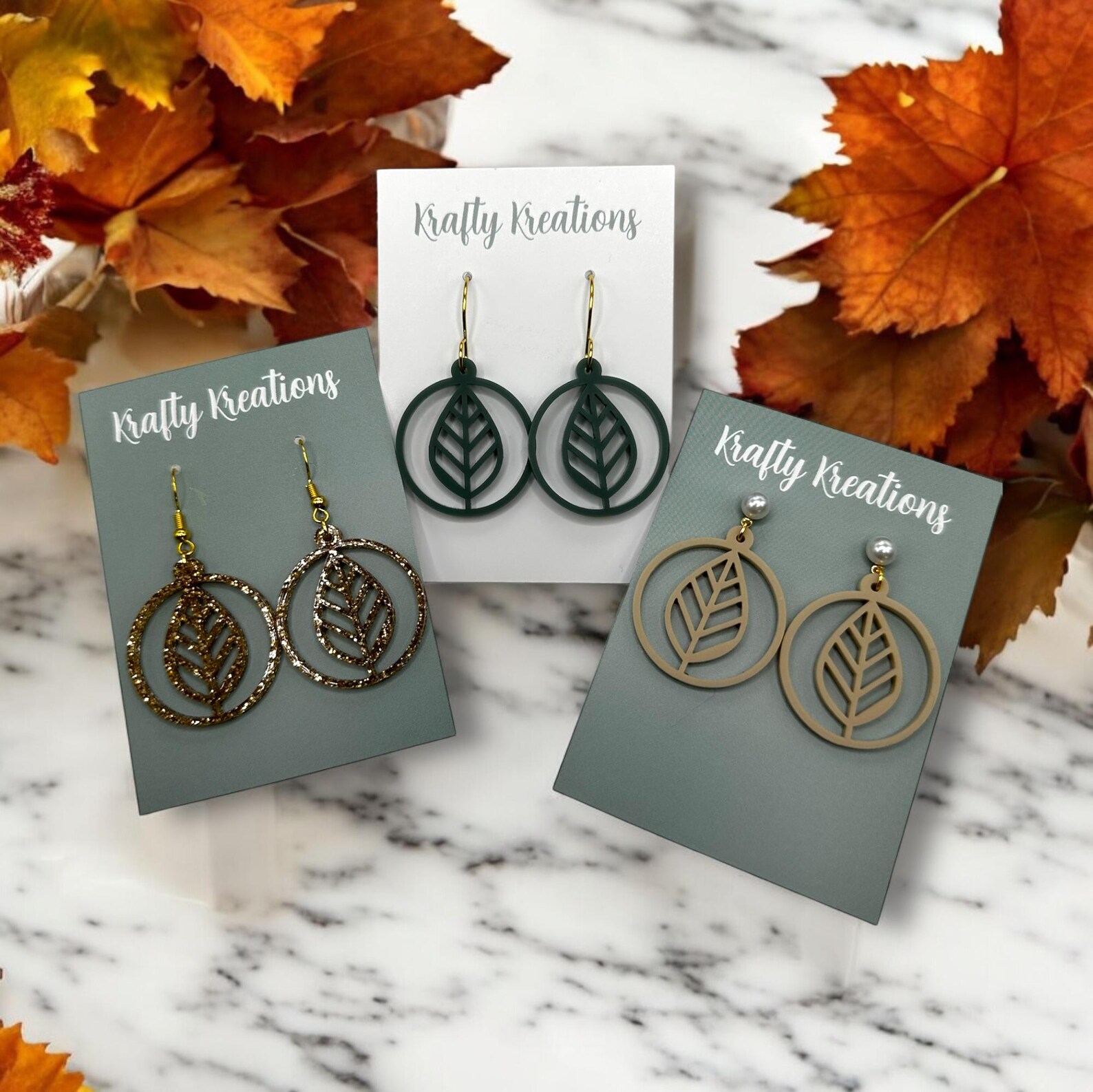 Fall Earring SVG Bundle | Laser Cut Earring Templates | Digital ...