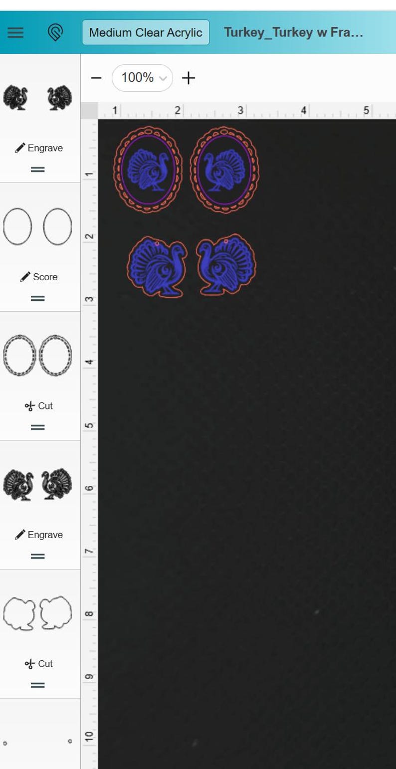 Turkey Earring SVG Bundle: Laser Cut Thanksgiving Jewelry Designs ...