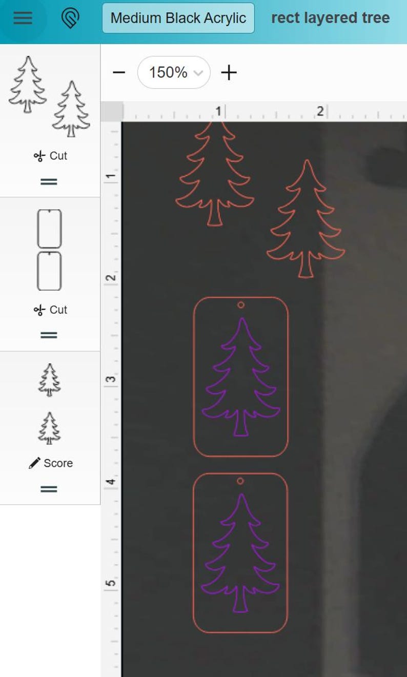 Layered Christmas Tree Earrings SVG – Holiday Earring Template ...
