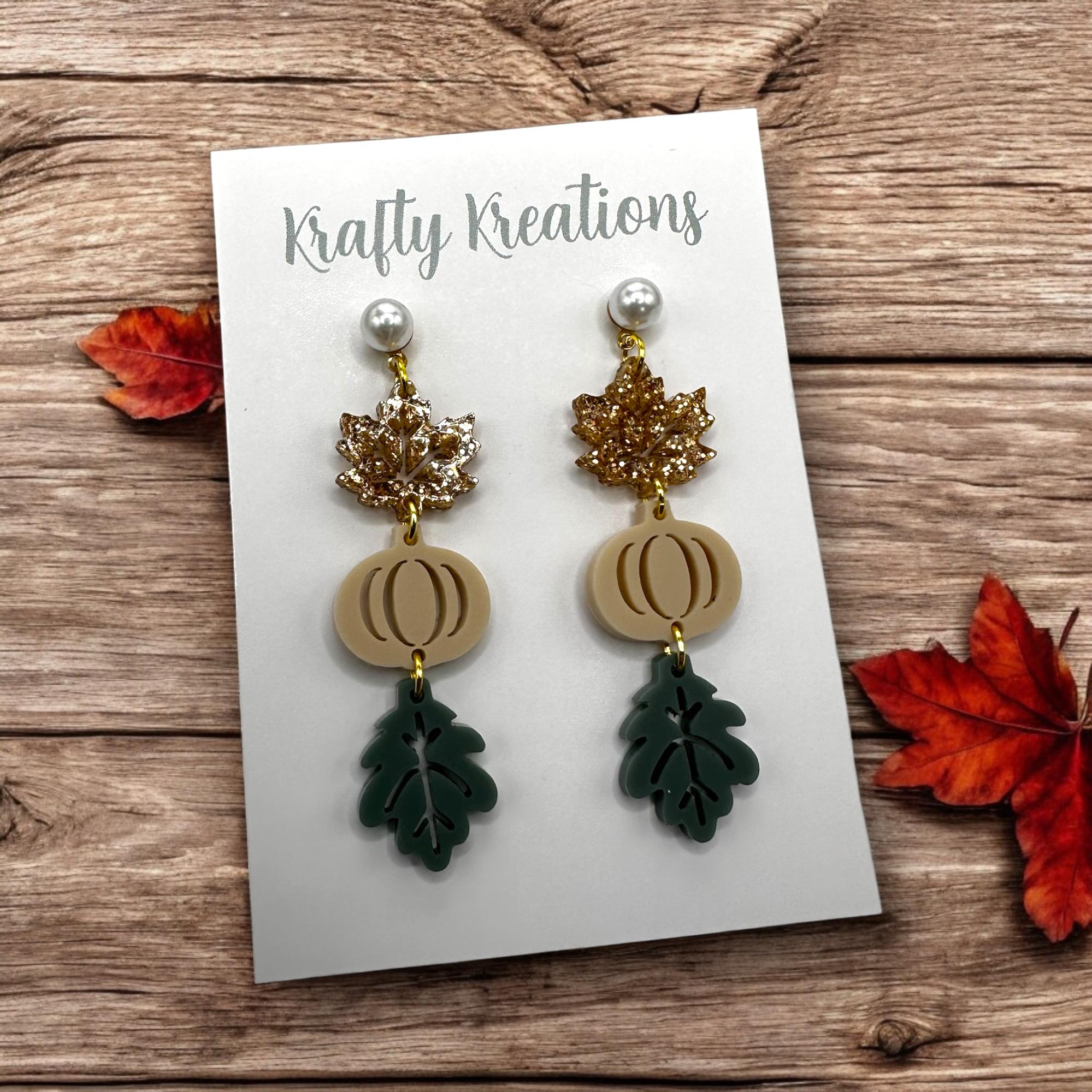 Fall Earring SVG Bundle | Laser Cut Earring Templates | Digital ...