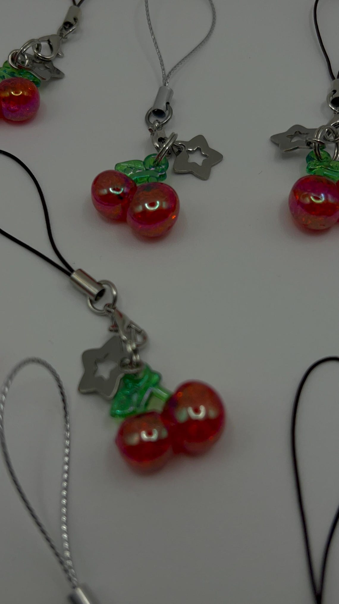 Star Cherry Phone Charm Cute Aesthetic Cherry Girl Phone Charm - Etsy