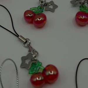 Star Cherry Phone Charm- Cute Aesthetic Cherry Girl Phone Charm - Etsy