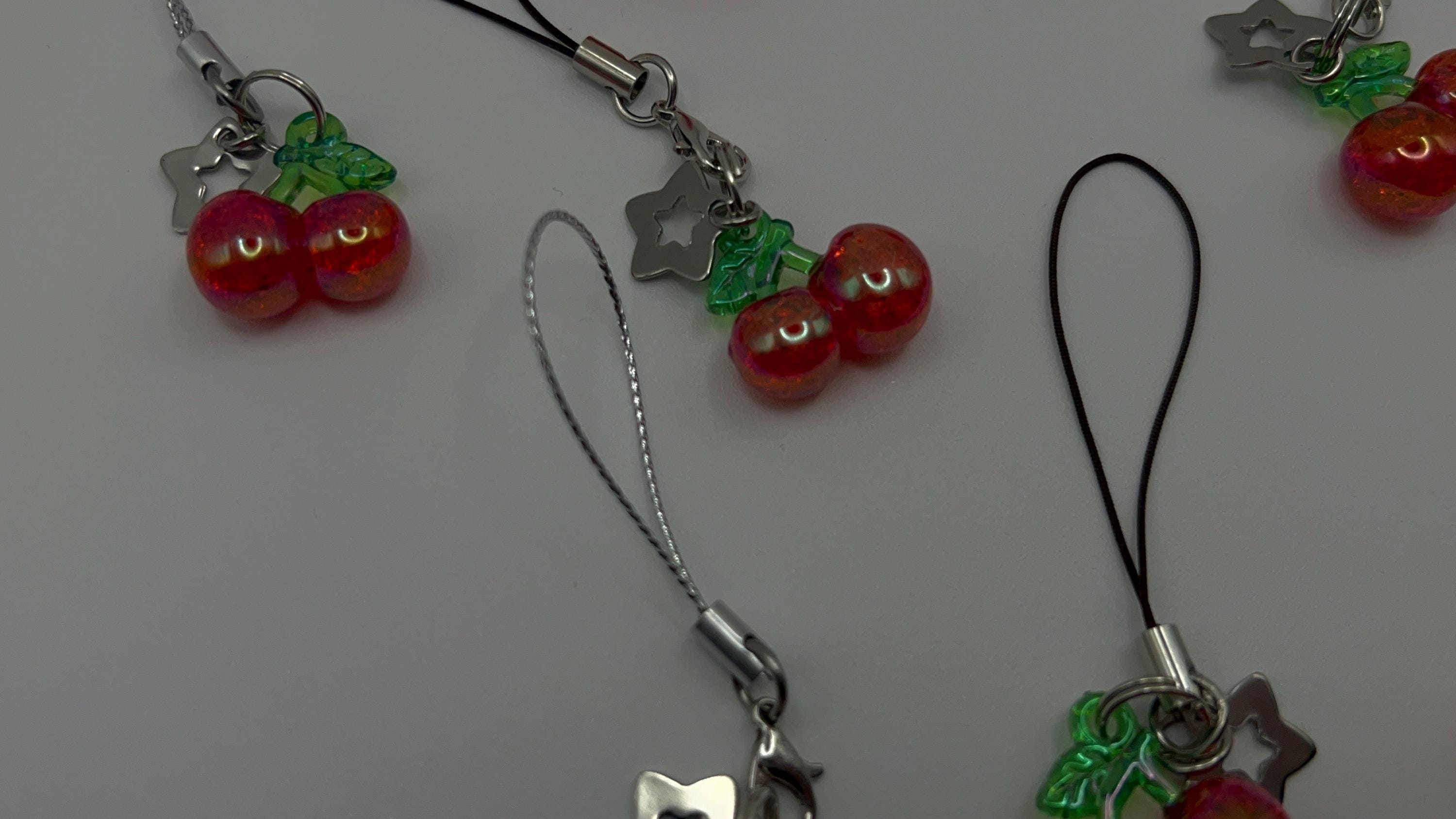 Star Cherry Phone Charm- Cute Aesthetic Cherry Girl Phone Charm - Etsy