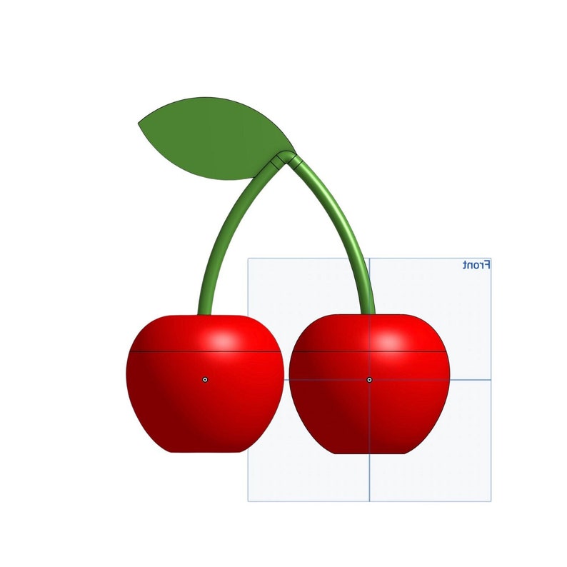 Cherry, Cherries, Cherry Containers, Fruit, Fruit Containers, STL File ...