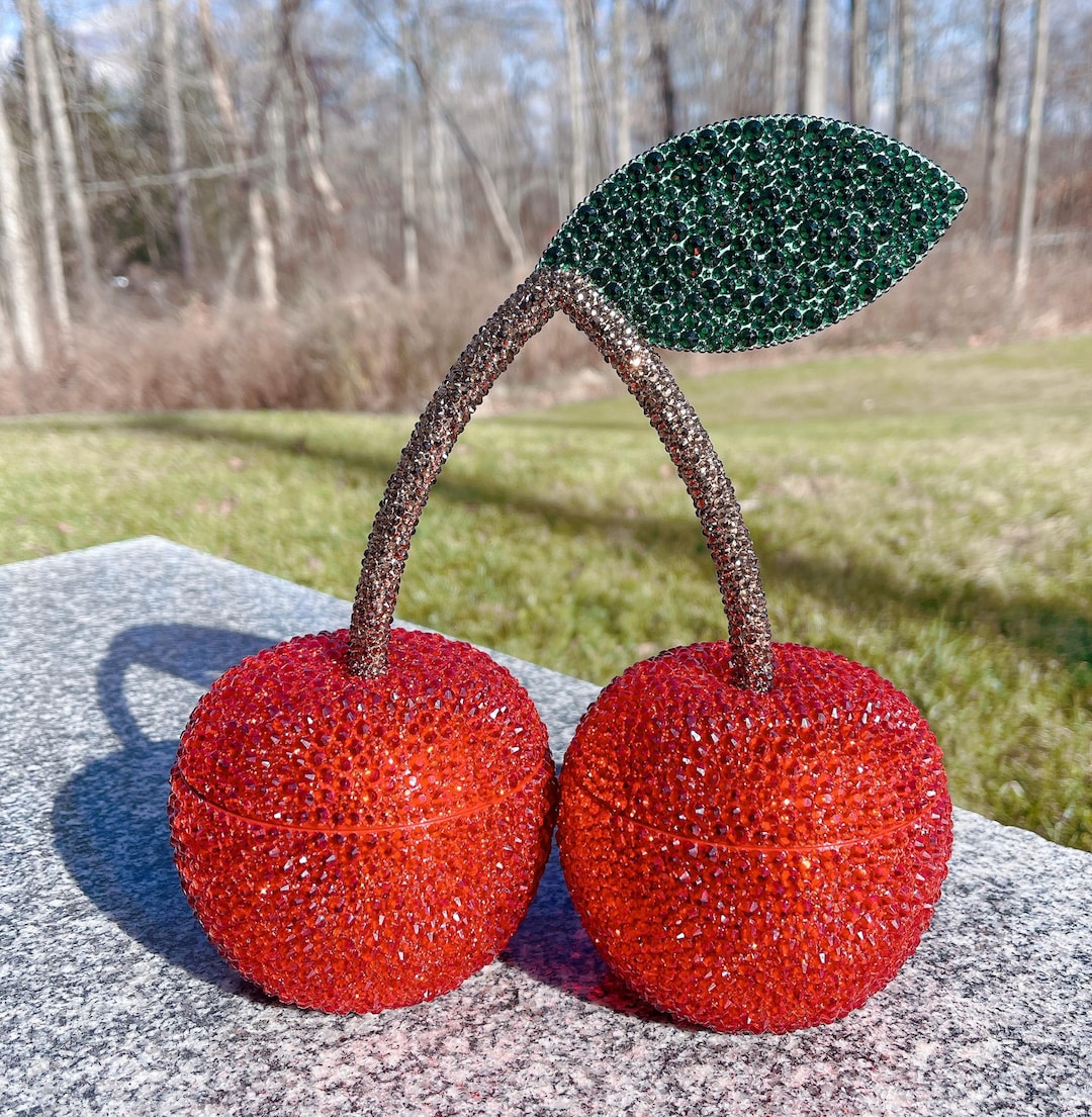 Rhinestone Cherry, Cherry, Rhinestones, Glass Rhinestones, Flatback ...