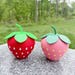Strawberry Container, Strawberry, Rhinestones, Flatback Rhinestones, 3D ...