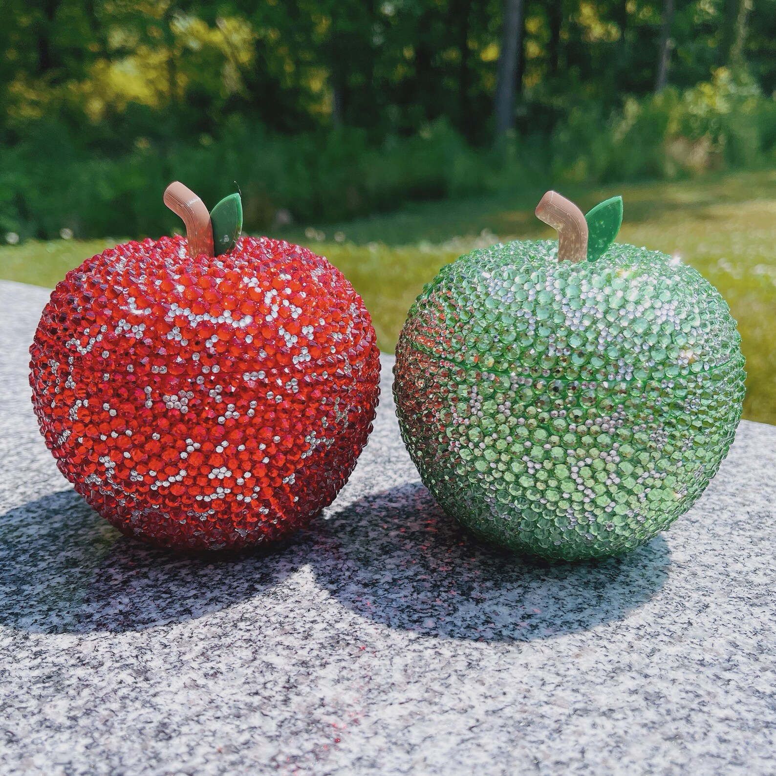 Apple Container, Apple, Crystal Apple, Rhinestones, 3D Printed Apple ...