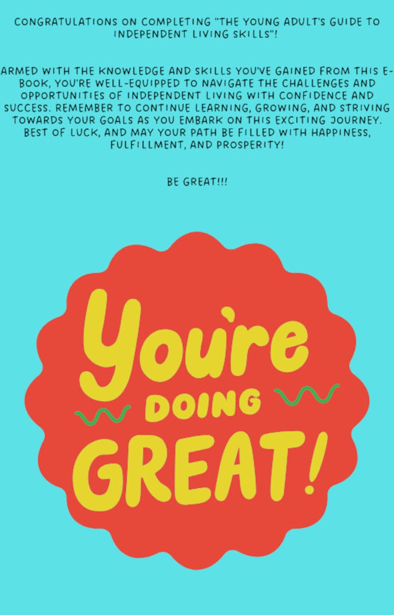 The Young Persons Guide to Independent Living - Etsy
