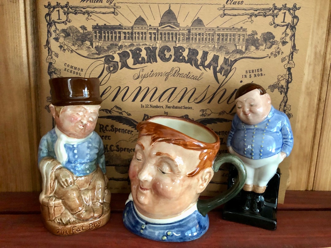 Royal Doulton Fat Boy Trio / Character Mug, Toby Jug, and Figurine - Etsy