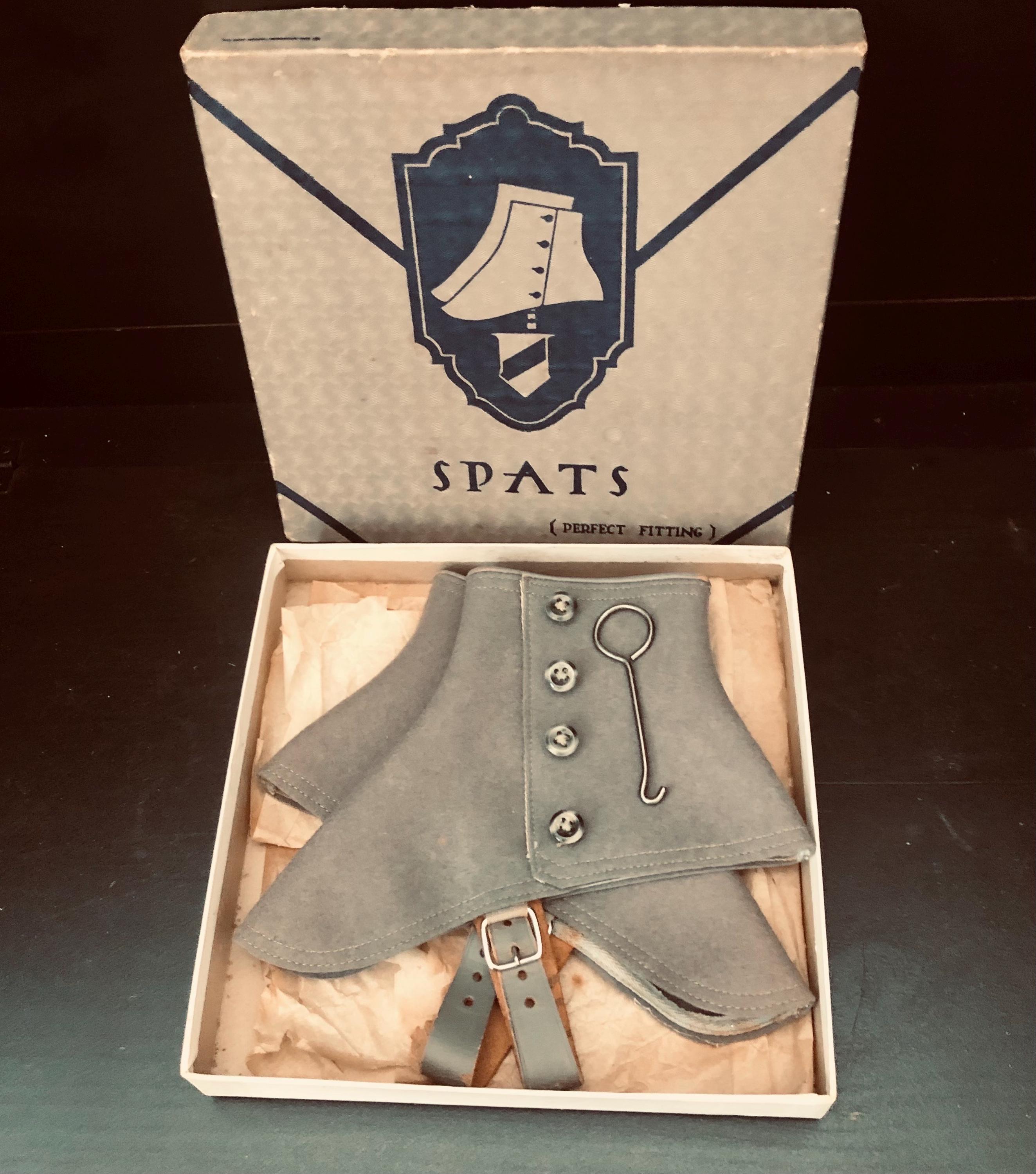 Spats / Antique Shoewear Accessory / Original Box & Buttonhook - Etsy