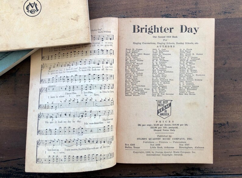 Christian Hymnals / THREE Vintage Church Songbooks - Etsy