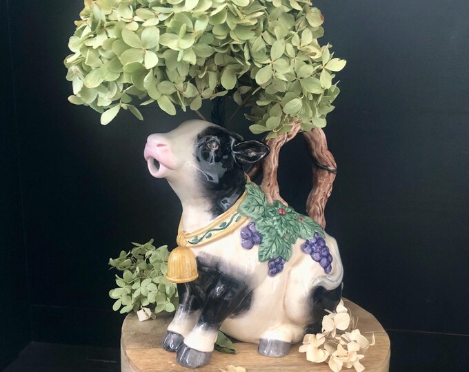 Fitz & Floyd COW Pitcher/teapot / “heidi Holstein” / Vintage ...