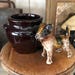 Little Brown Crock / Prim Cheese Pot - Etsy
