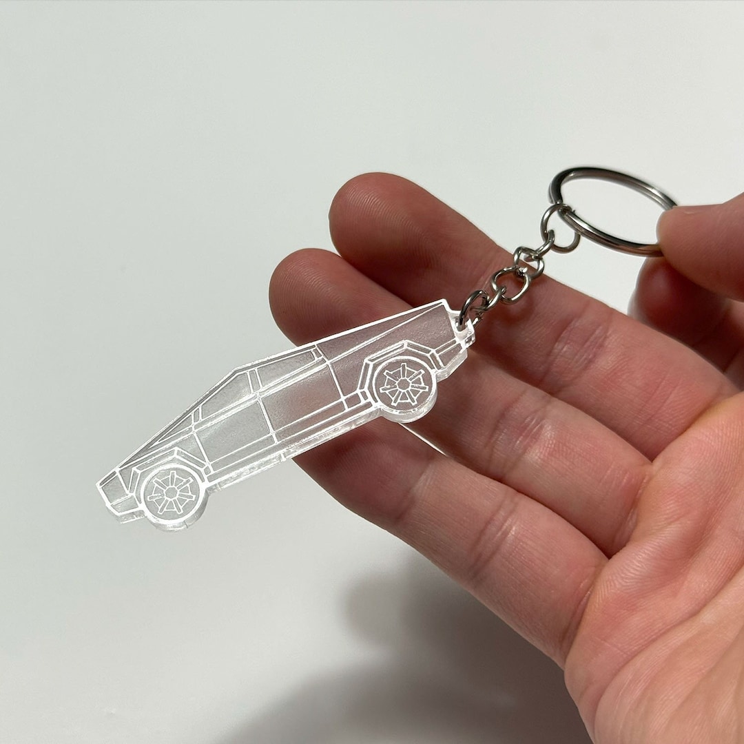Tesla Cybertruck Keychain Accessory Gift - Etsy