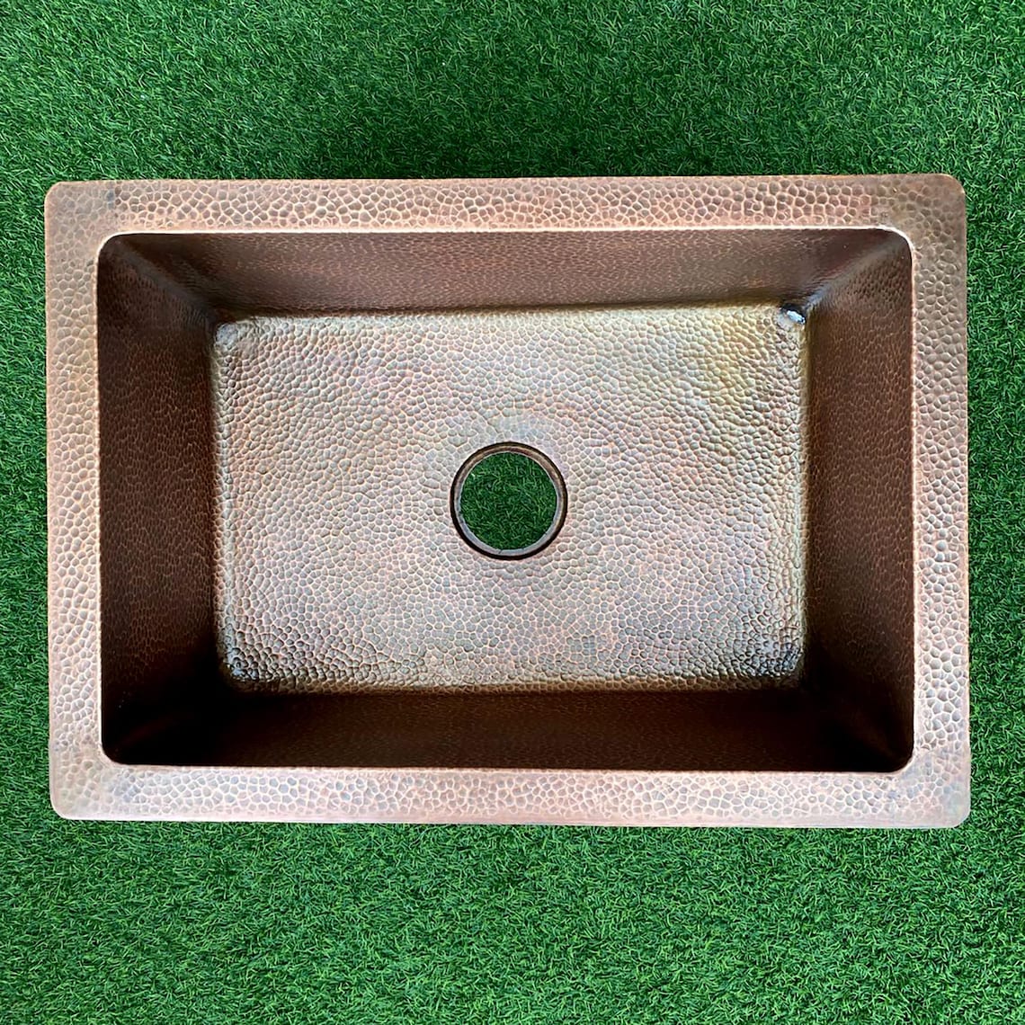 Handcrafted Hammered Undermount Copper Kitchen Sink - Etsy