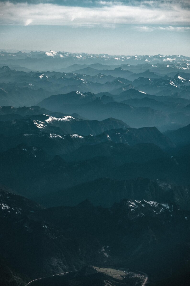Stunning Aerial View of the Cascade Mountains - Landscape Photography ...