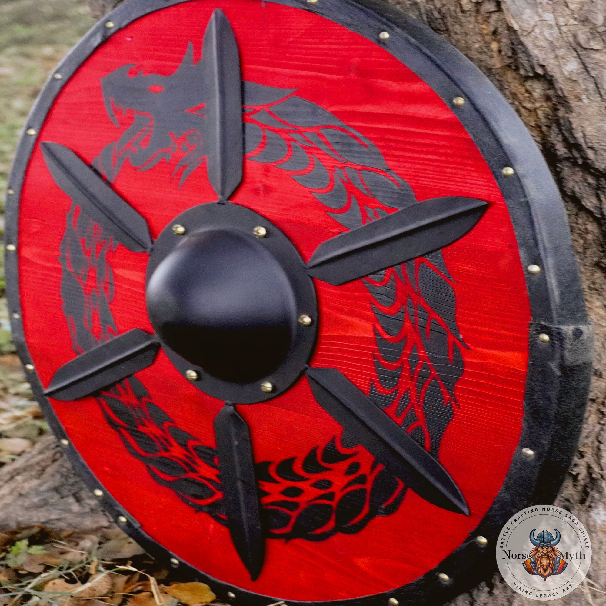 Authentic Viking Dragon Shield – Handcrafted Medieval Shield, Perfect ...