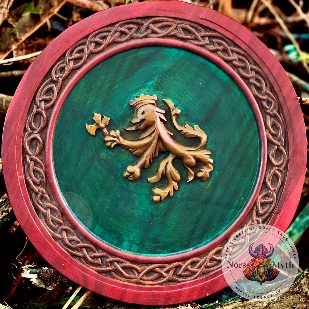 Viking Dragon Shield 18” - Perfect for Decor, Cosplay & LARP ...