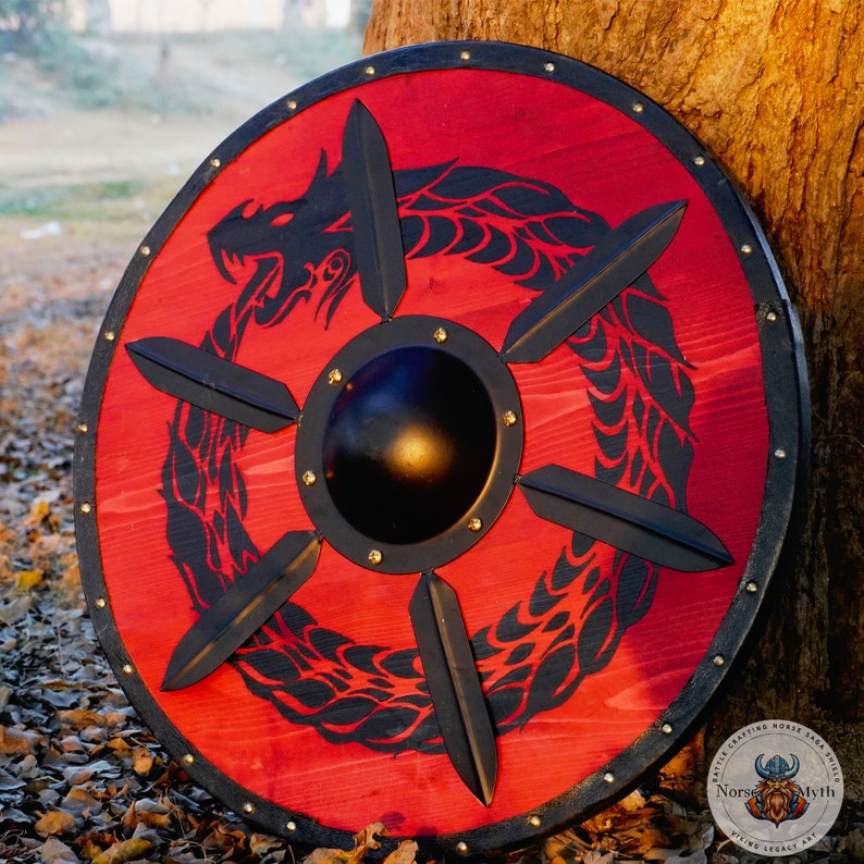 Authentic Viking Dragon Shield Handcrafted Medieval Shield, Perfect for ...