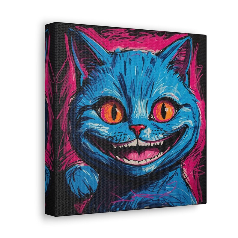 Cheshire Cat Smile Alice in Wonderland Mad Hatter Were All Mad Here ...
