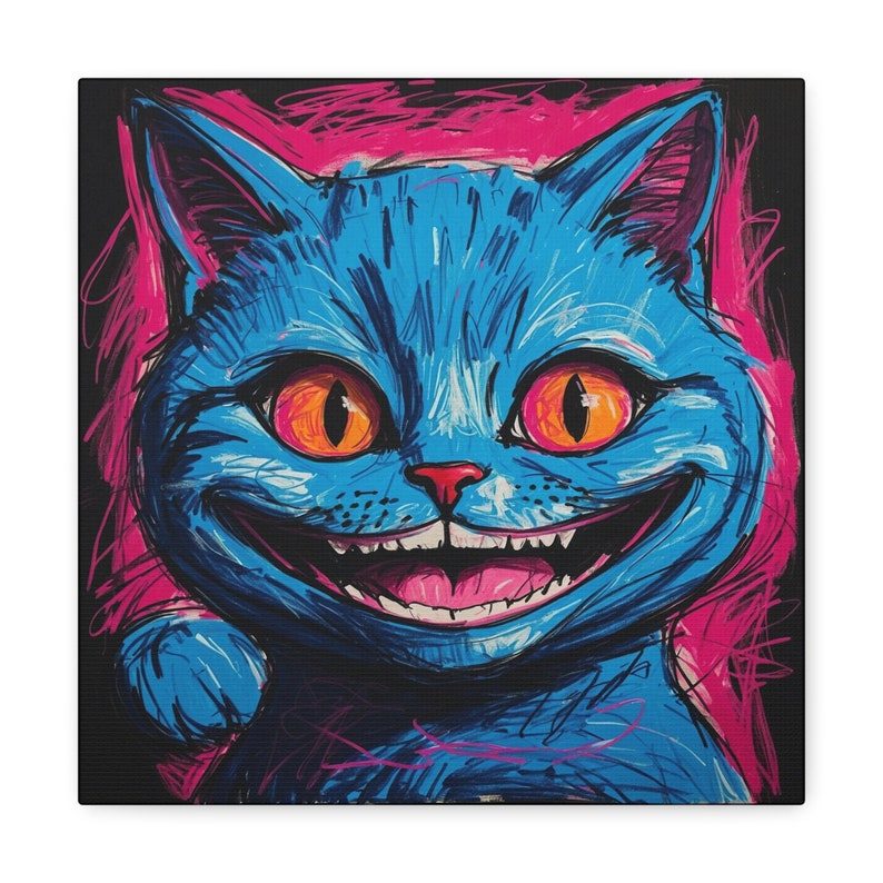 Cheshire Cat Smile Alice in Wonderland Mad Hatter Were All Mad Here ...
