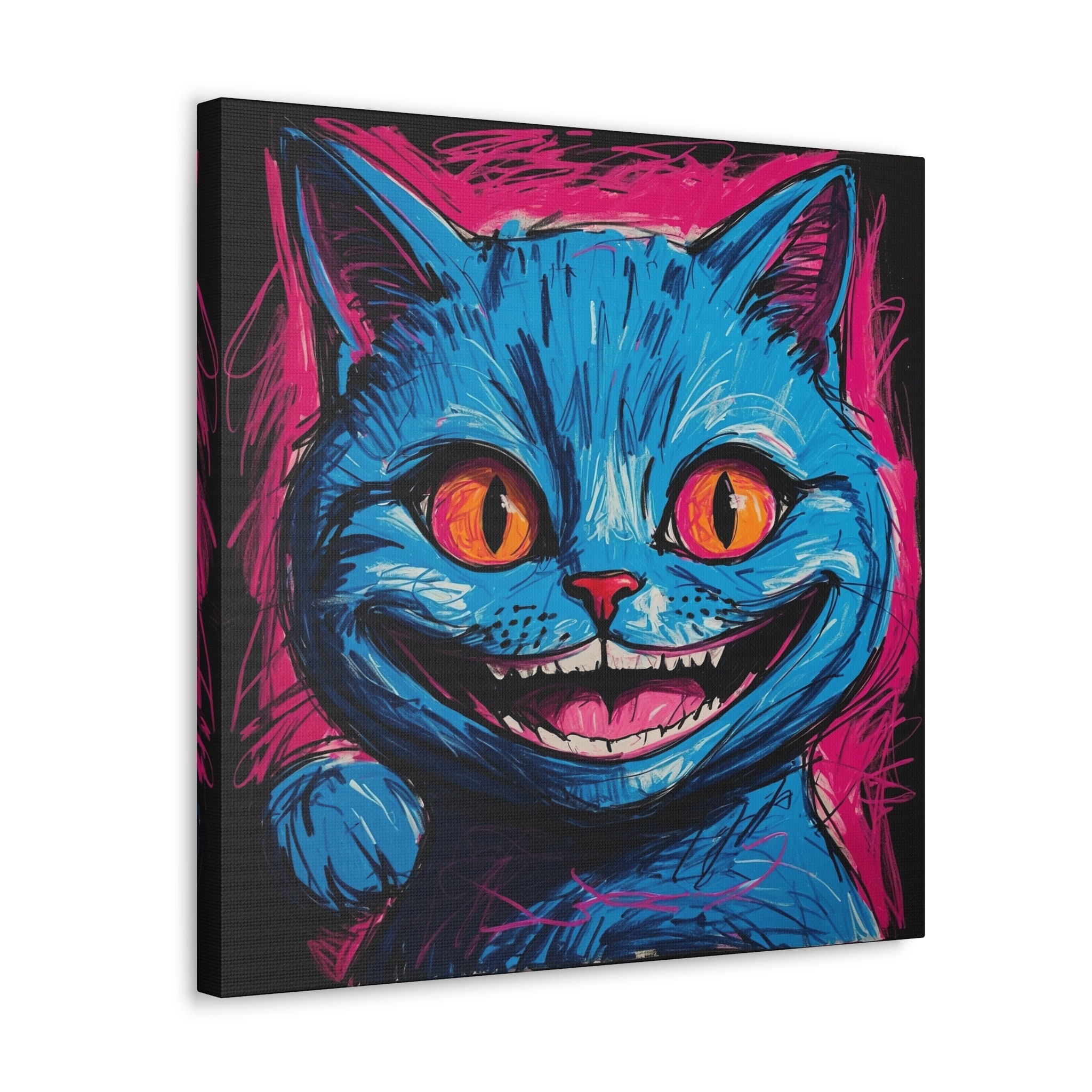 Cheshire Cat Smile Alice in Wonderland Mad Hatter Were All Mad Here ...